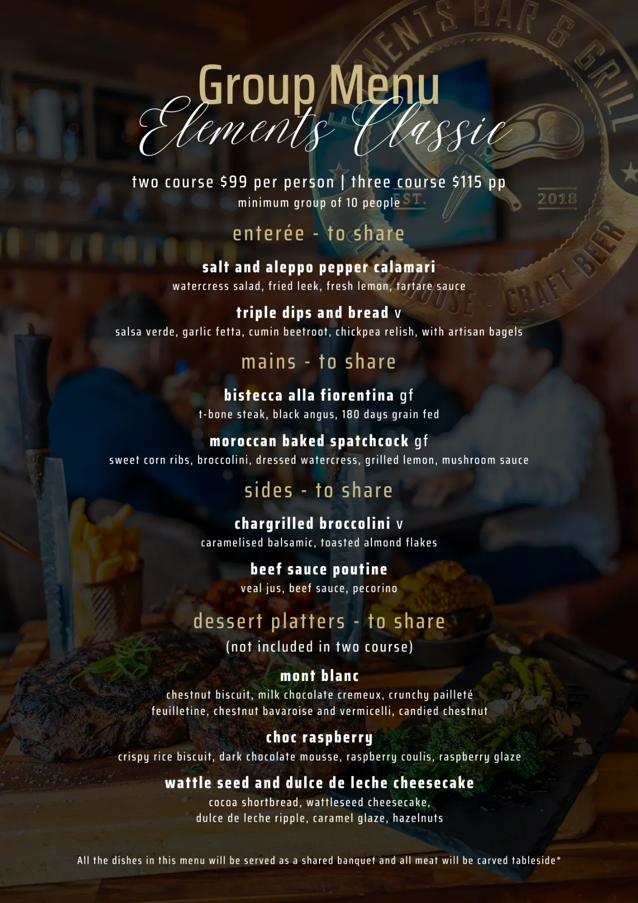 Savor the Flavor of Memorable Group Dining: Function/Group Dining Menus